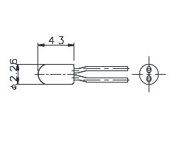 Sub-Miniature Aircraft Lamp T-3/4 IBPS Type A 6833 | Oshino Lamps